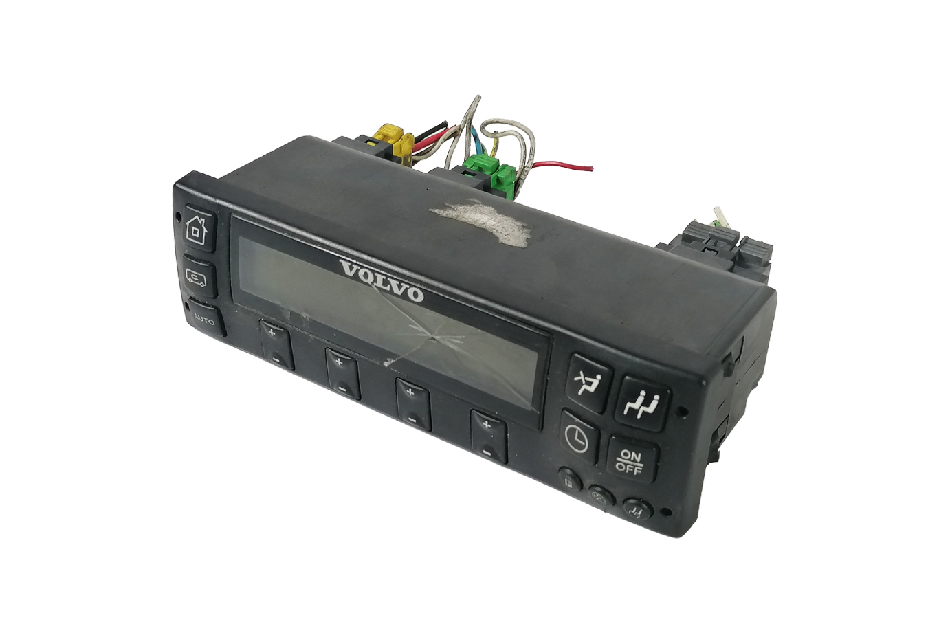 Heating and cooling control panel and timer from the driver's cabin of ...