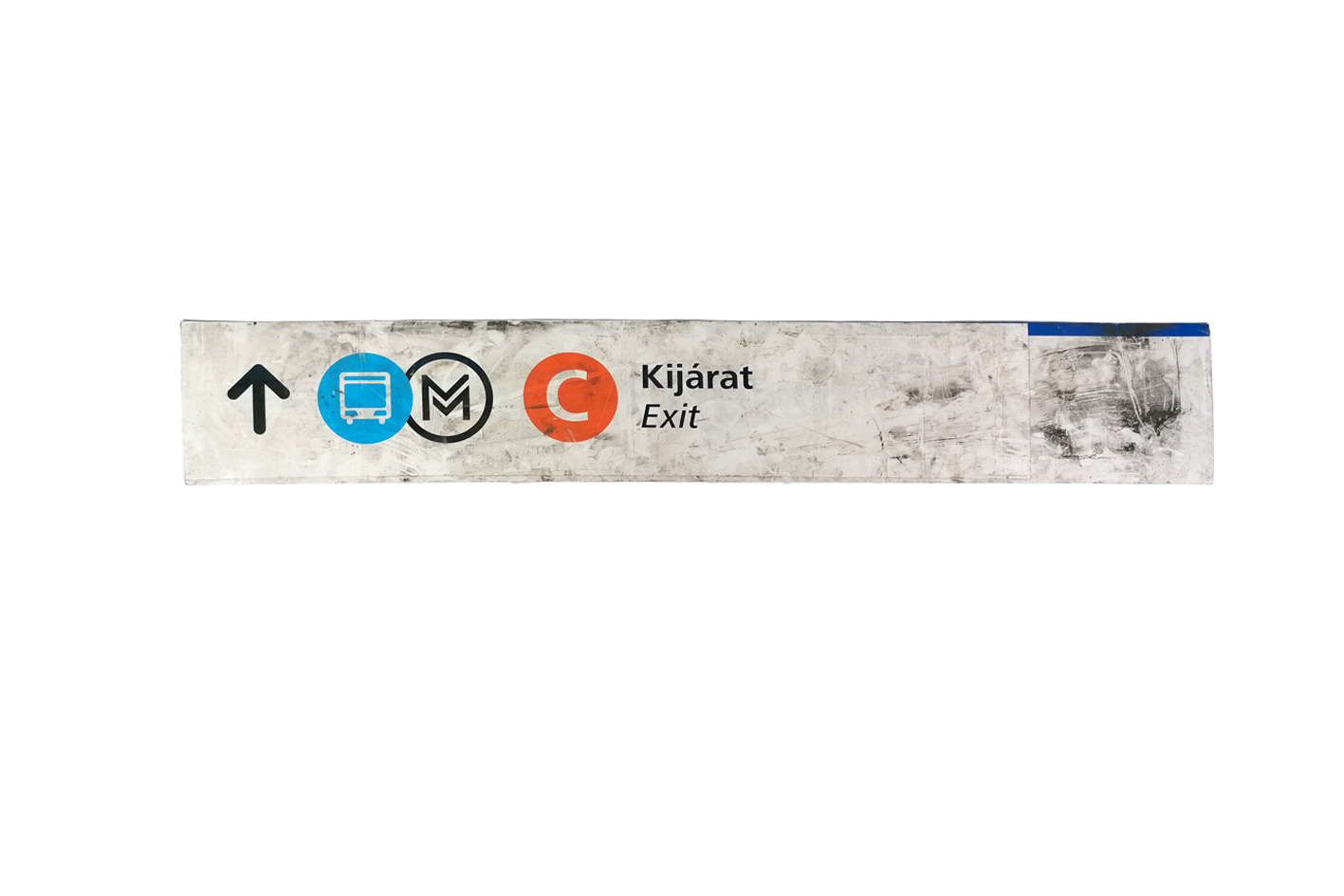 UTOLSÓ DARAB! M3 metró állomásnév tájékoztató plexi tábla "Kijárat ...